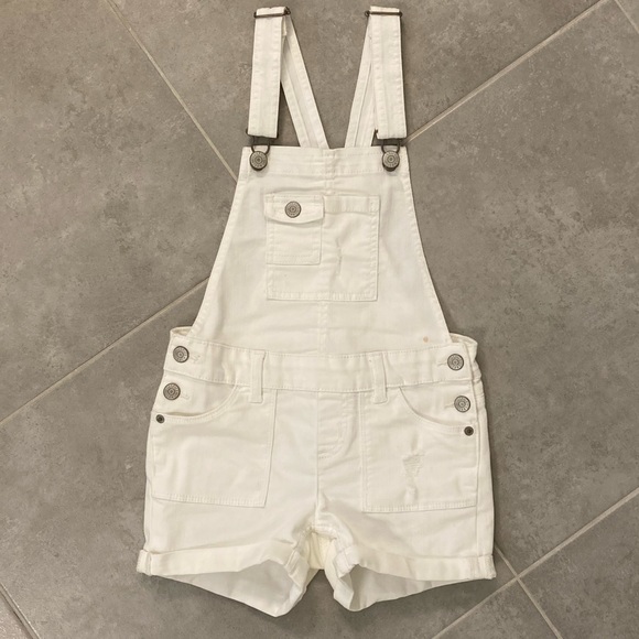 Justice | Bottoms | Girls White Shortalls From Justice Girls Size ...